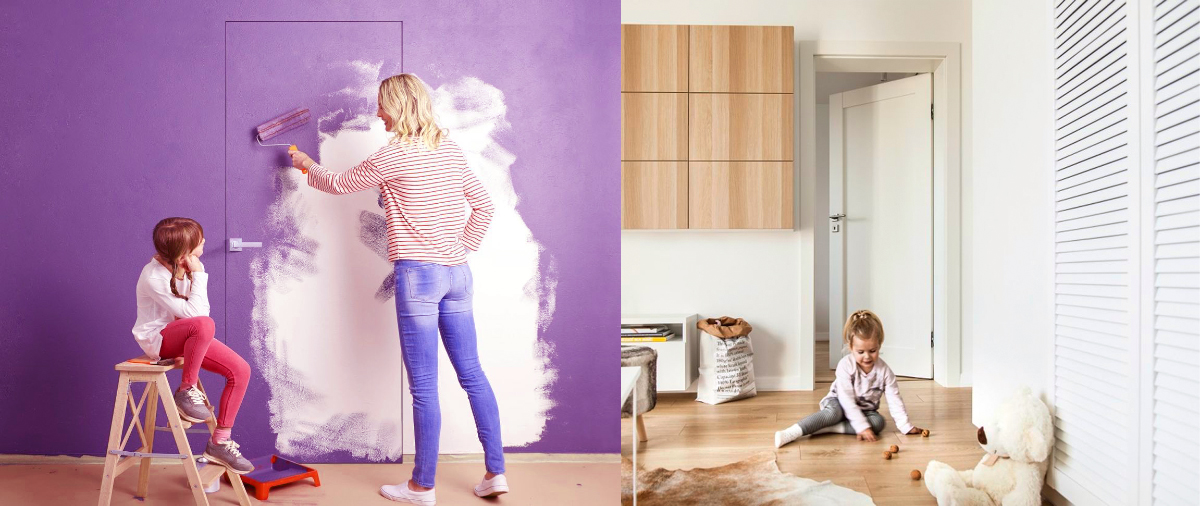 Interroom doors for children's and playrooms: safety and functionality